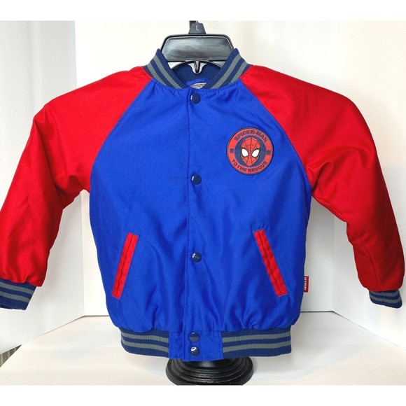 Disney | Jackets & Coats | Disney Store Marvel Spiderman Boy Varsity ...